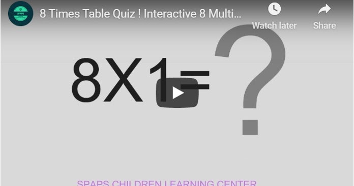 8 Times Table Quiz | Learn 8 Multiplication Table - Learn Online ...