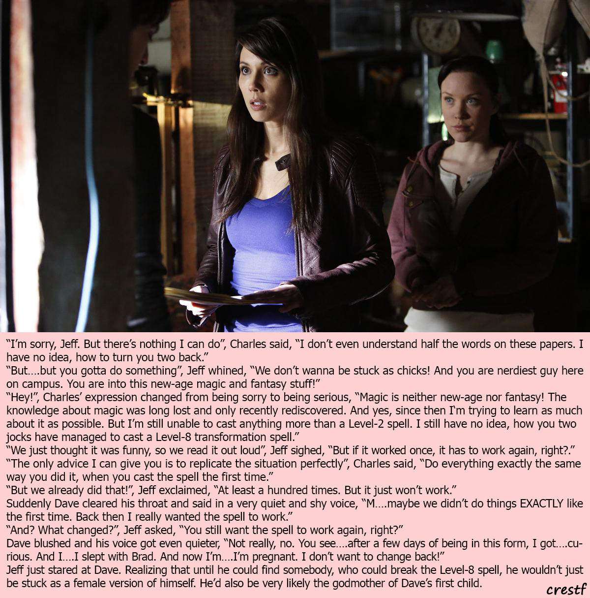 CrestF TG Captions: March 2020