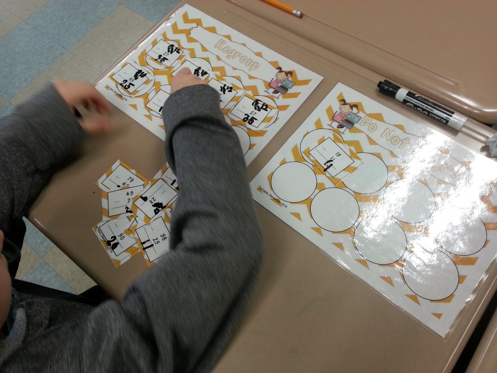 Double Digit Subtraction Centers