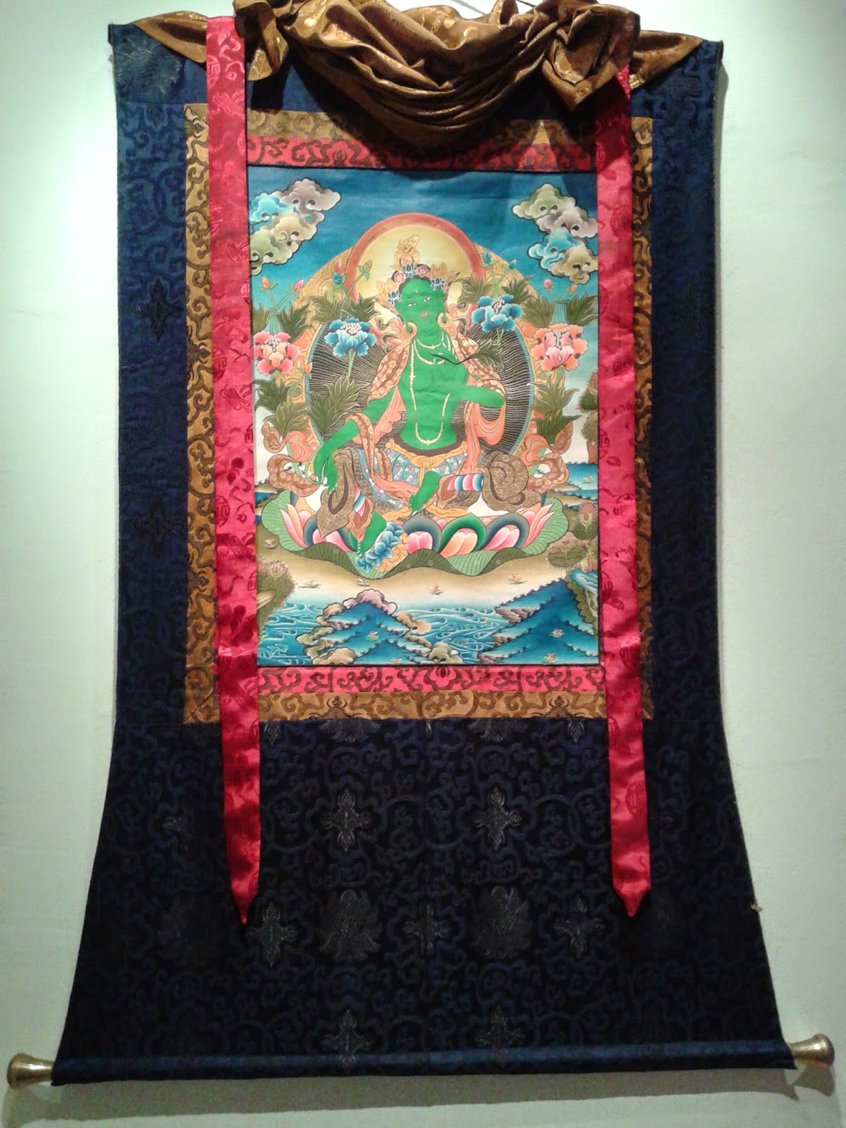 Pundalika Thangka: 绿度母唐卡 Green Tara Thangka