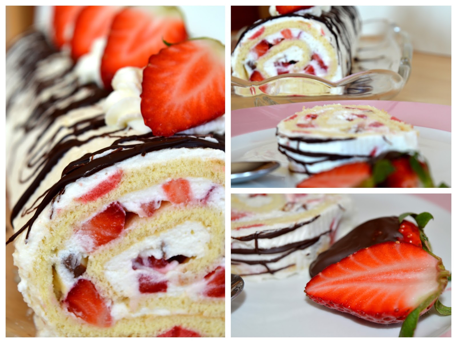 Julias zuckersüße Kuchenwelt: Erdbeerrolle