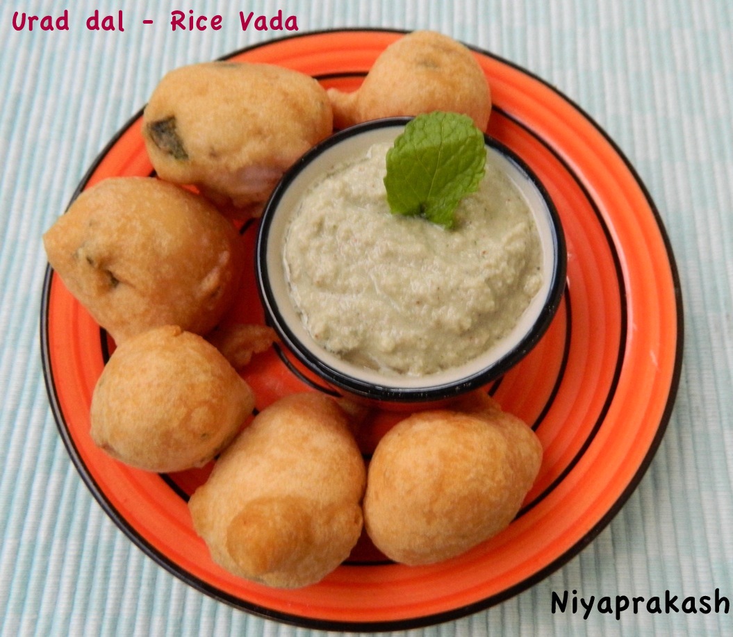 Niya's World: Urad dal - Rice Vada / Ambado