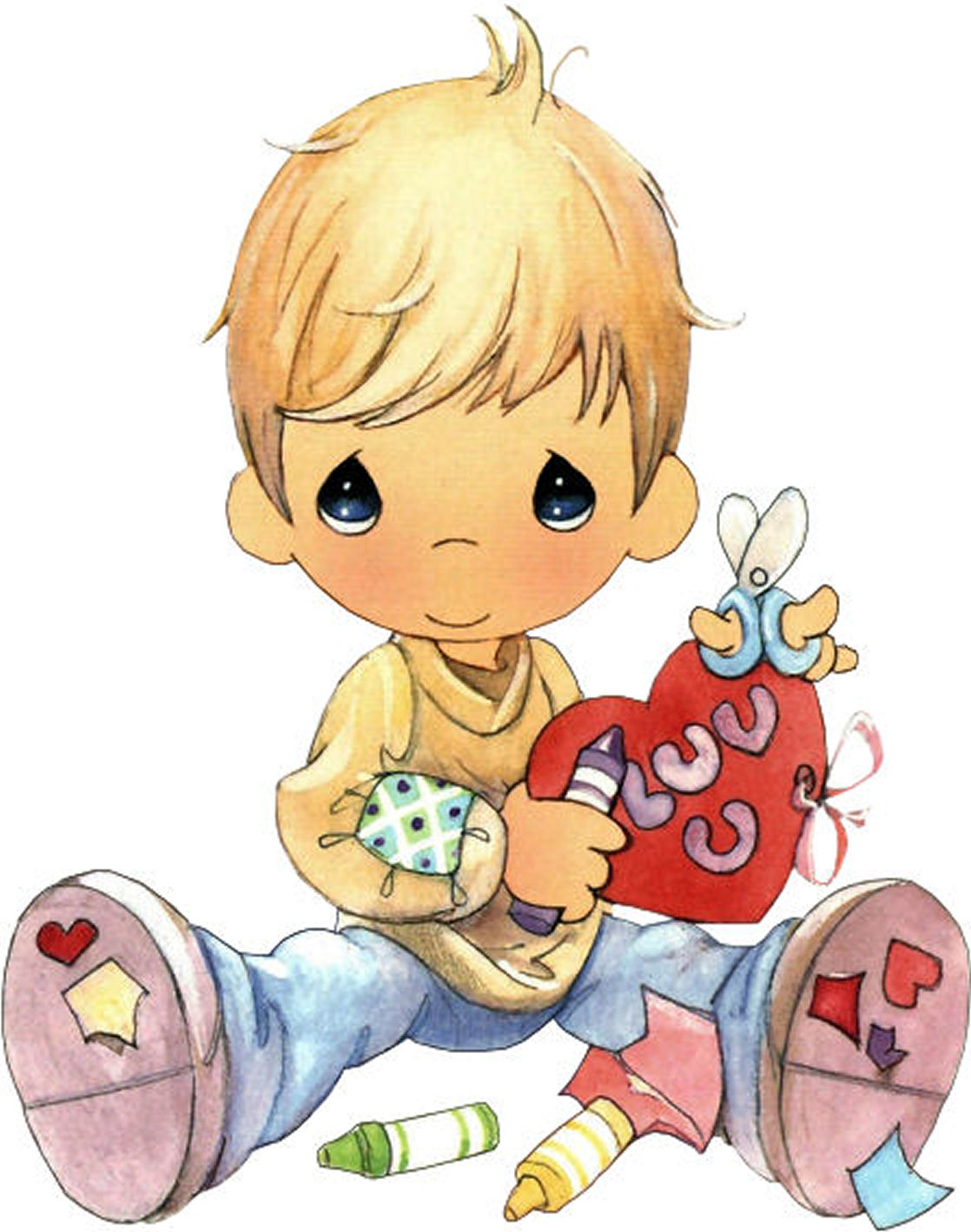 Creaciones Mariluz: SAN VALENTÍN - Dibujos y patrones de PRECIOUS MOMENTS®