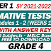 GRADE 4 UPDATED SUMMATIVE TESTS NO. 1 for SY 2021-2022 (Q1 Modules 1-2 ...