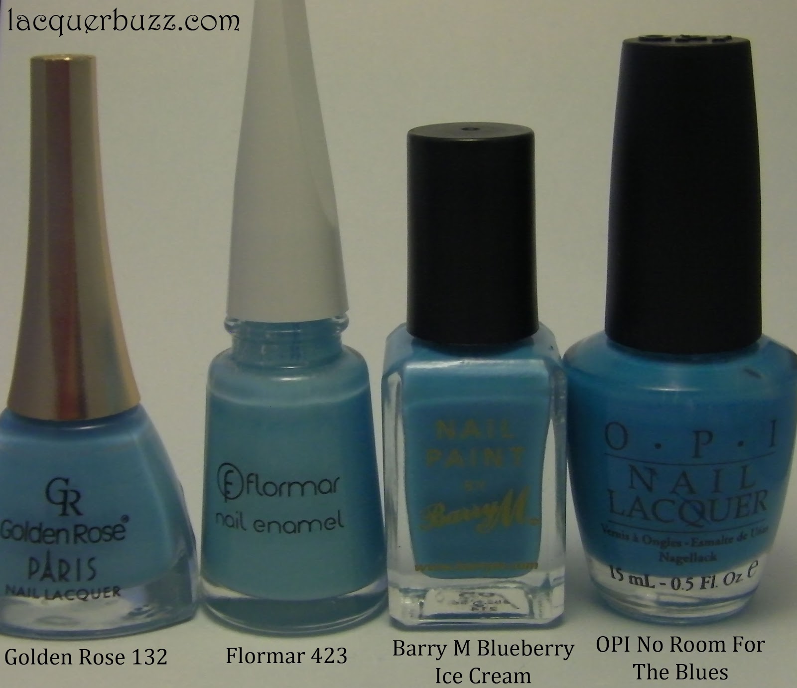 Lacquer Buzz: Light blue comparison