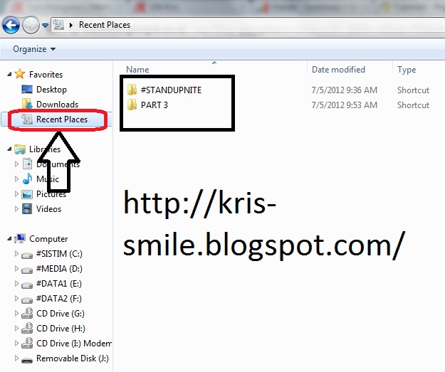 Cara Menonaktifkan Recent Places & Recent Programs/Recent Item pada ...