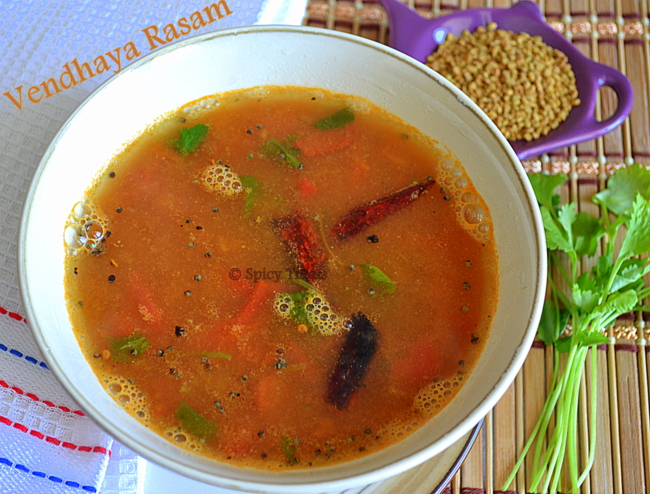 Spicy Treats: Vendhaya Rasam