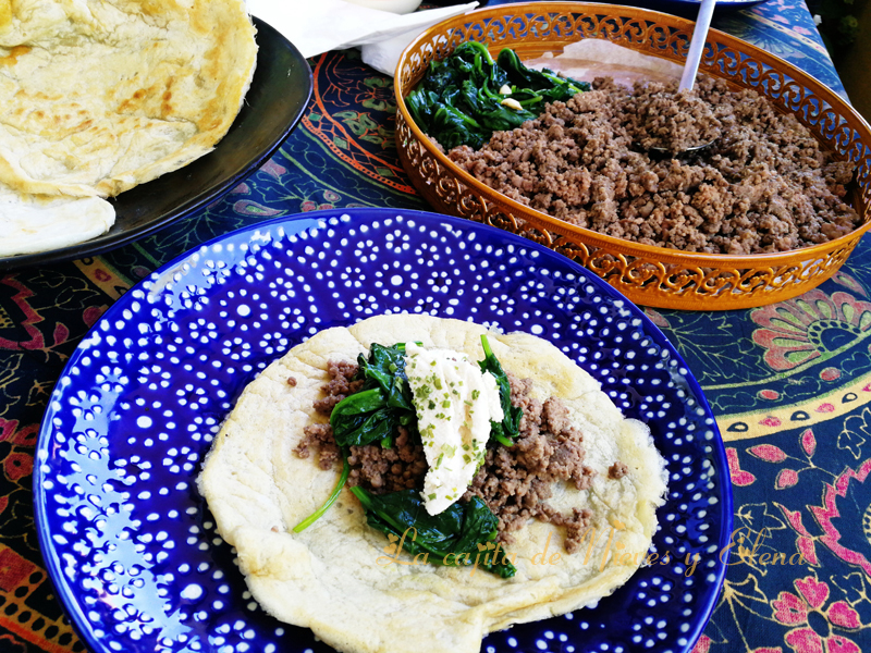 Kifto con Pan Injera - Cocinas del Mundo (Etiopía)