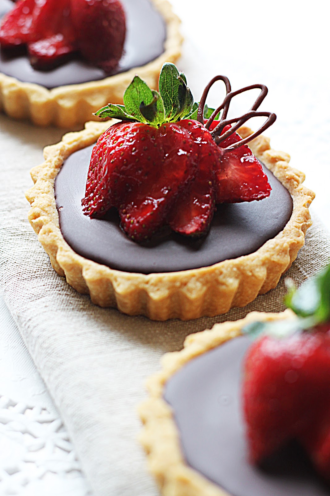 Strawberry Chocolate Tart