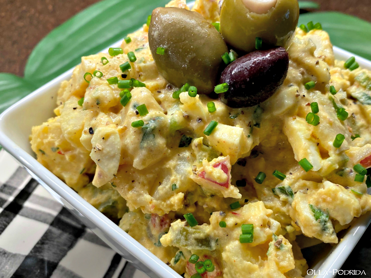 Olla-Podrida: Three Olive Potato Salad