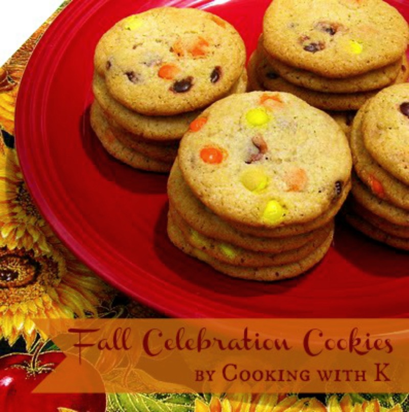 M&M Fall Celebration Cookies {Why Caleb Divided The M&Ms?}