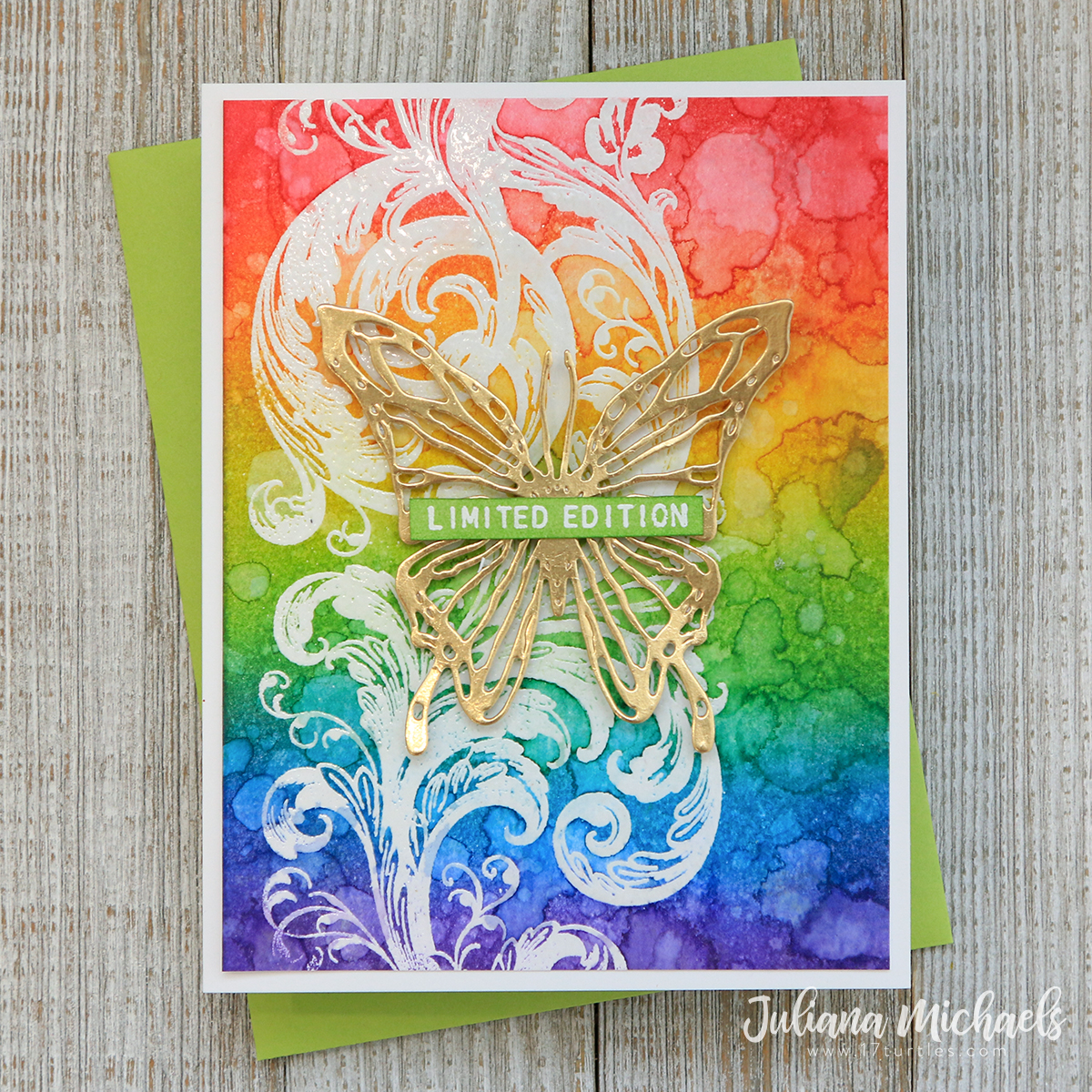Rainbow & Analogous Color Backgrounds with Alcohol and Distress Ink ...