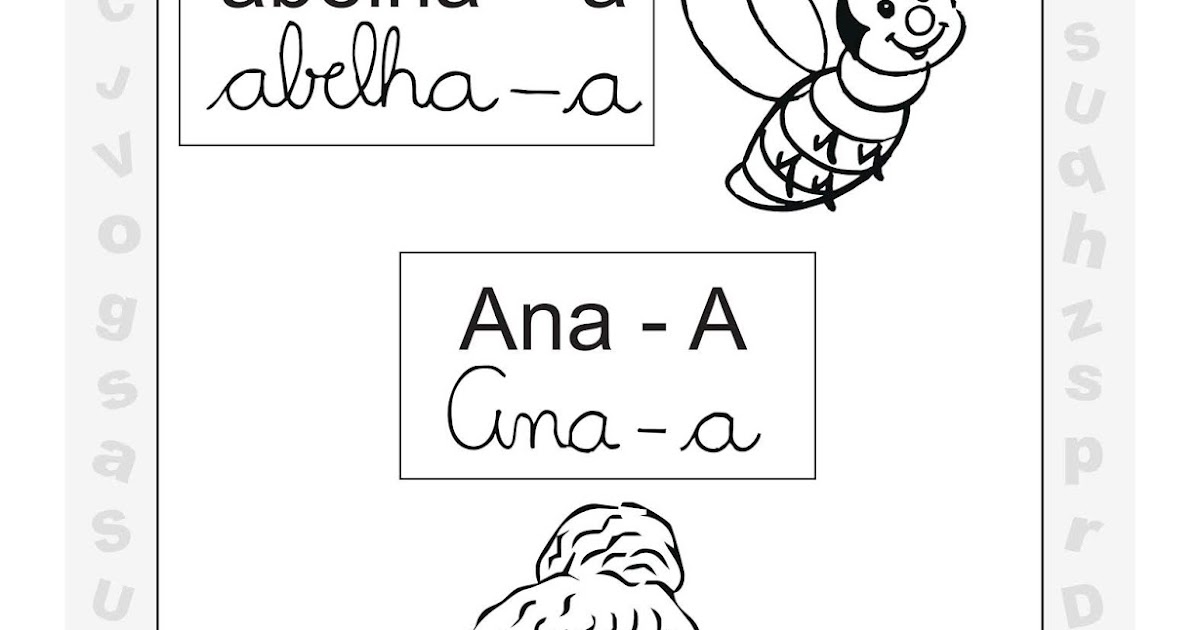 Portuguese alphabet activity ~ Atividade para imprimir