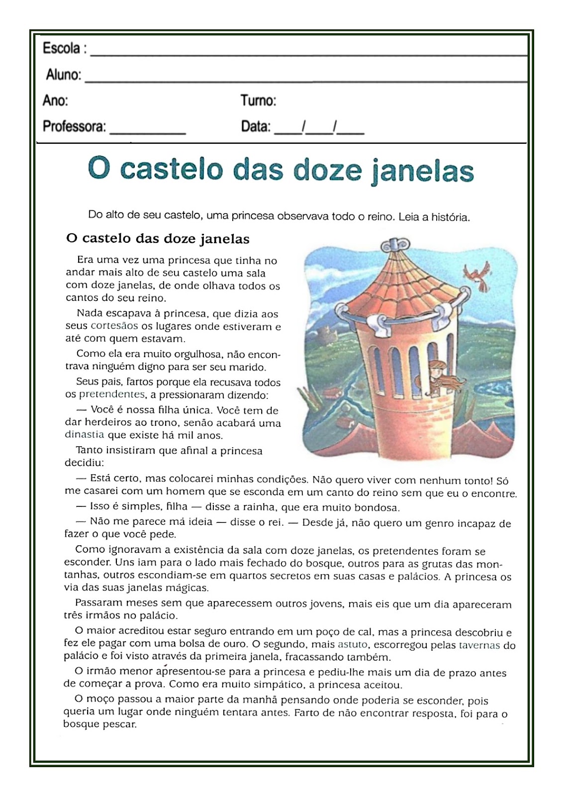 Interpretação e gramática Atividade de língua portuguesa para trabalhar ... Interpretação e gramática Atividade de língua portuguesa para trabalhar ...