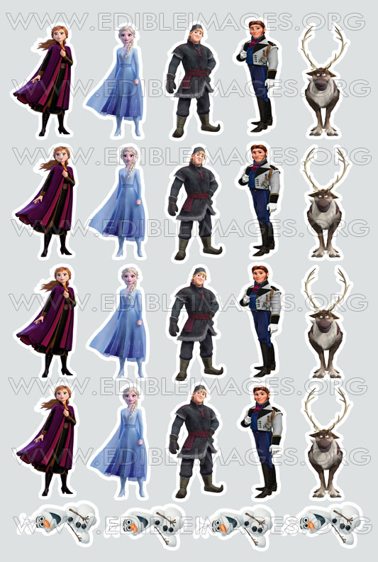 Cake Topper Disney Frozen Cartoon Characters - Aisha Puchong Jaya