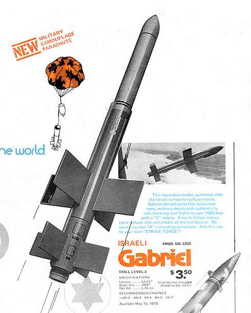 Model Rocket Building: Model Profile - Centuri Israli Gabriel Kit #5333