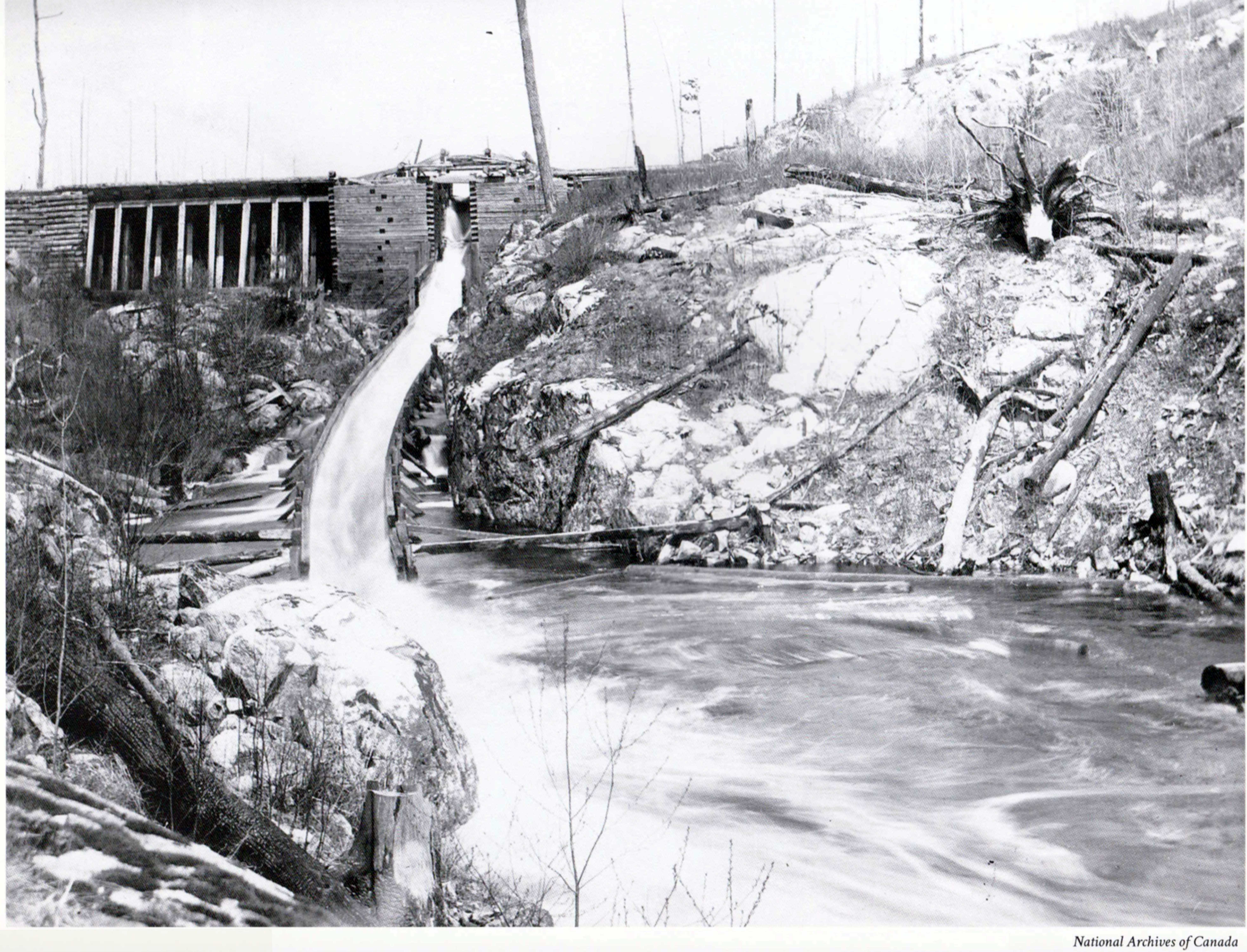 Progress is fine, but it's gone on for too long.: Temporary log flume ...