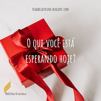 O que você está esperando hoje?