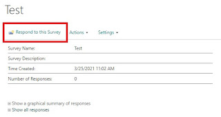 [SharePoint] Creating a SharePoint Survey