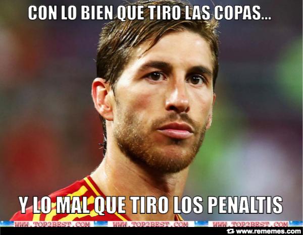 5 memes sobre el penalti de Sergio Ramos y la derrota de España