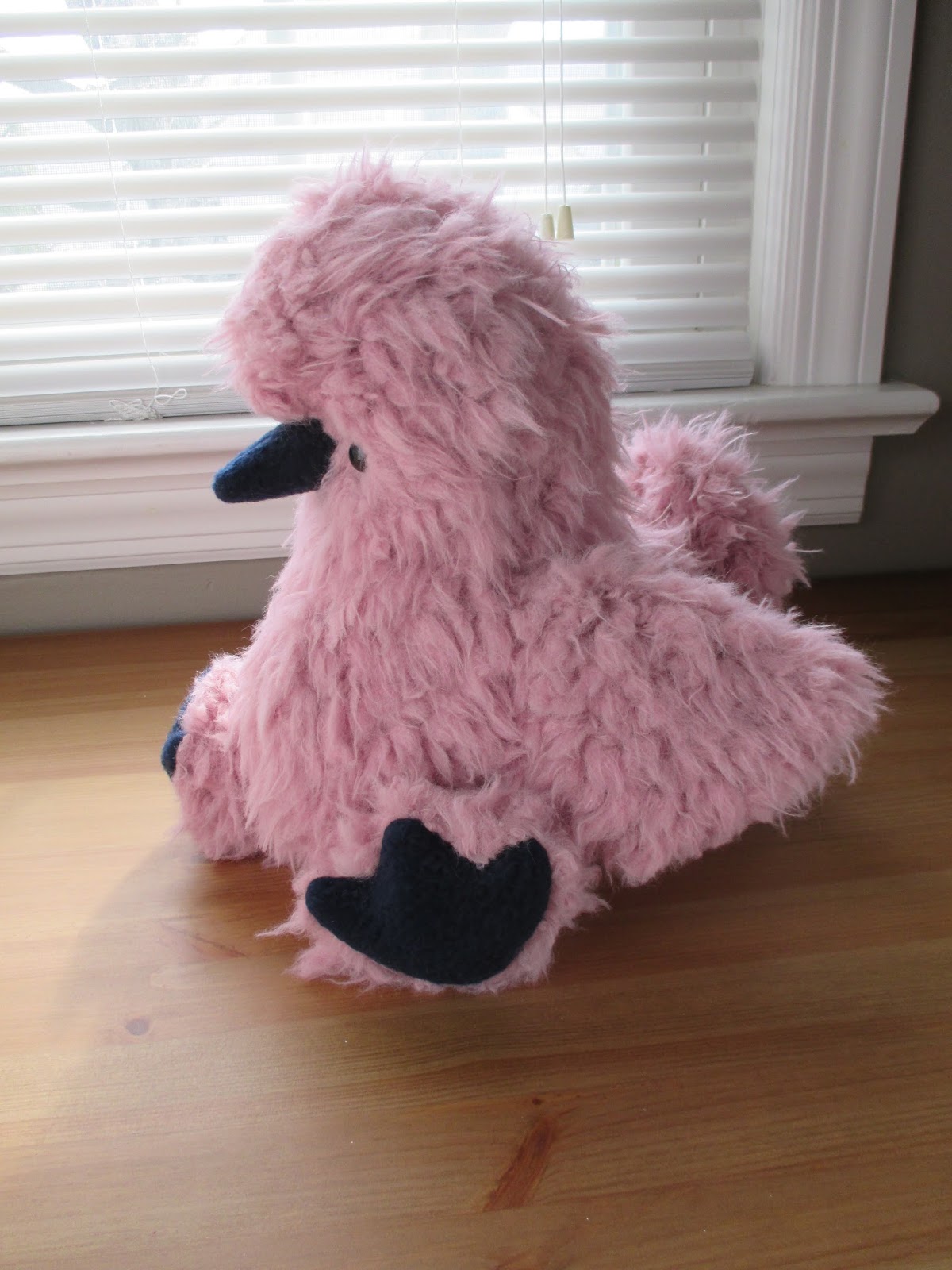 Fleece Menagerie: Pink Silkie Chicken (SOLD)