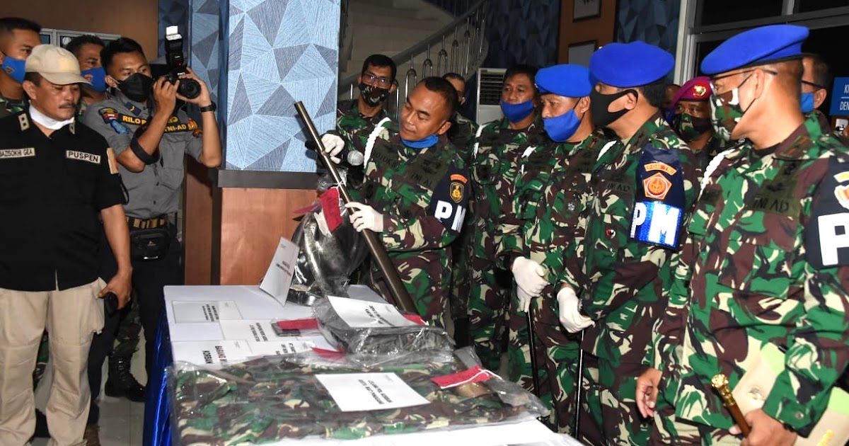 Danpuspom TNI Serahkan Berkas Perkara Pembunuhan Anggota TNI ke Oditur Militer - sumatrazone