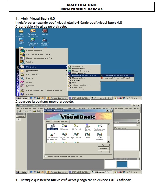 Elaborar un sistema de información con VB: Practica 1: Visual Basic ...
