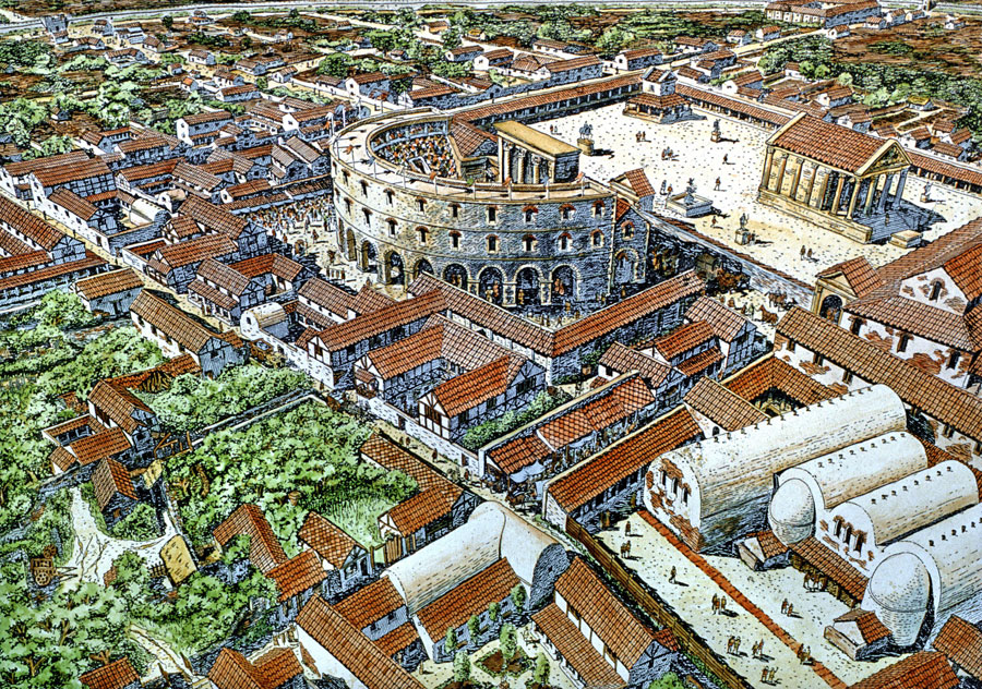 BY THE FACE 4 ESO : ROMAN TOWN by Conrad Mason ang Alfredo Belli