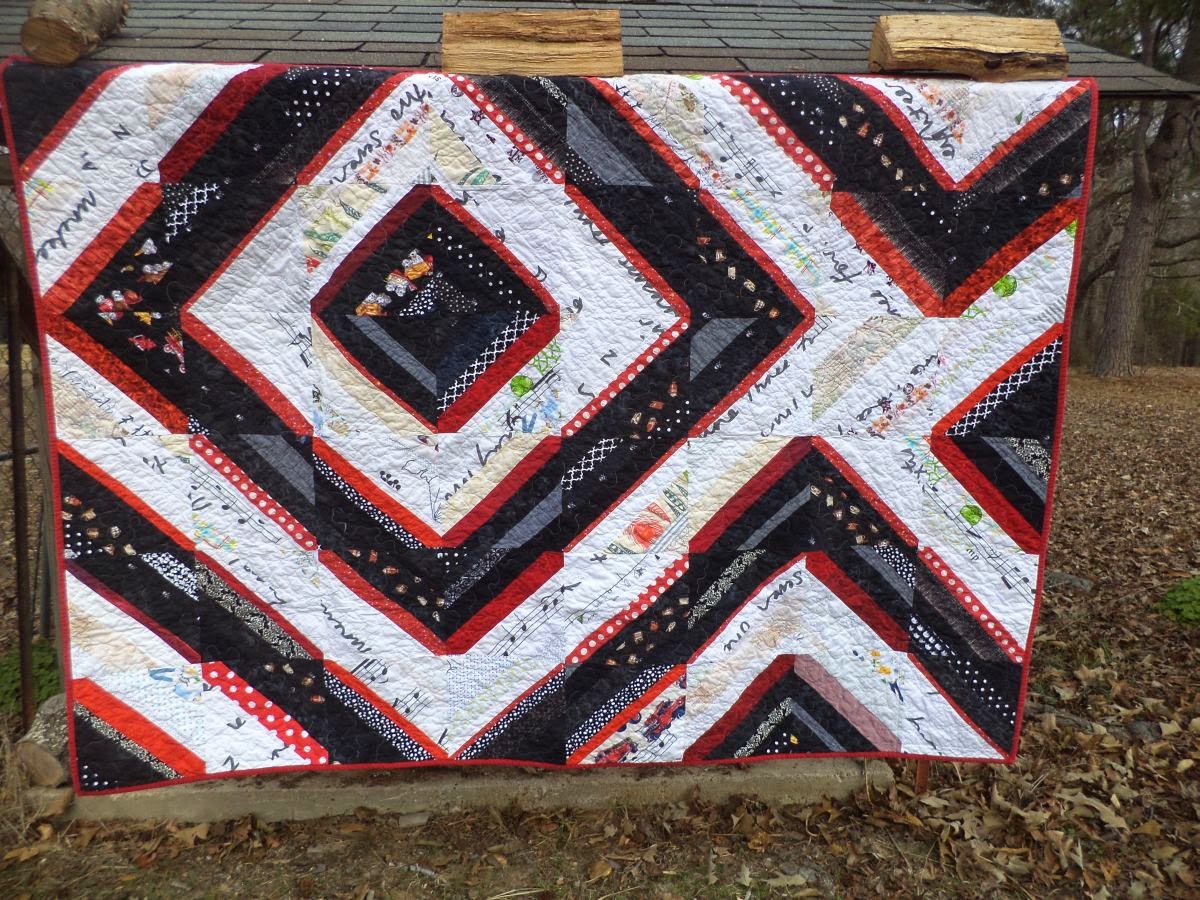 Kat & Cat Quilts: String Quilt No. 3, Modern Lines