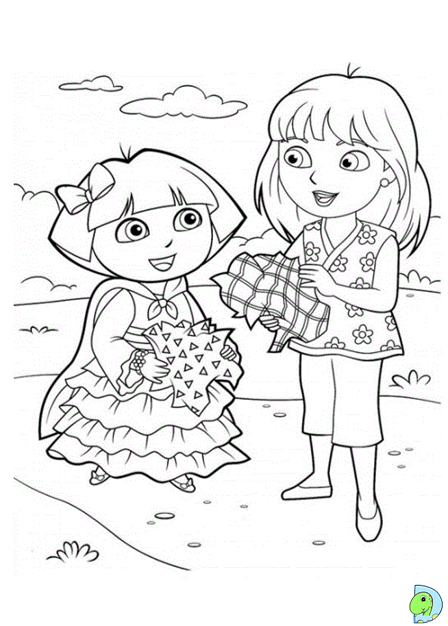 Dinokids - Desenhos para colorir: Desenhos da Dora a Exploradora em O ...