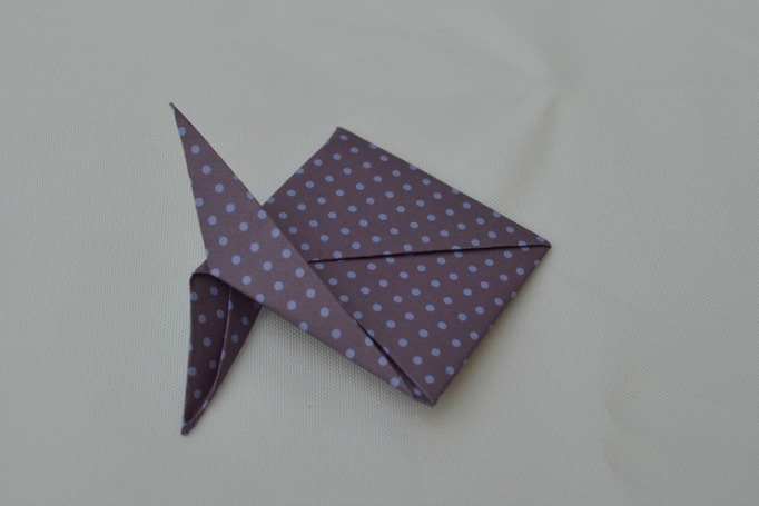 Peces de origami paso a paso - Elenarte
