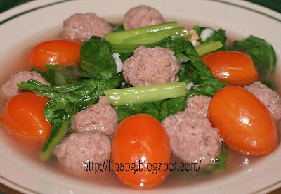 Sawi Tumis & Bebola Daging Homemade - TERATAK MUTIARA KASIH