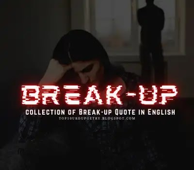 Break-up Quotes Poetry in English SMS - Separation Sayings