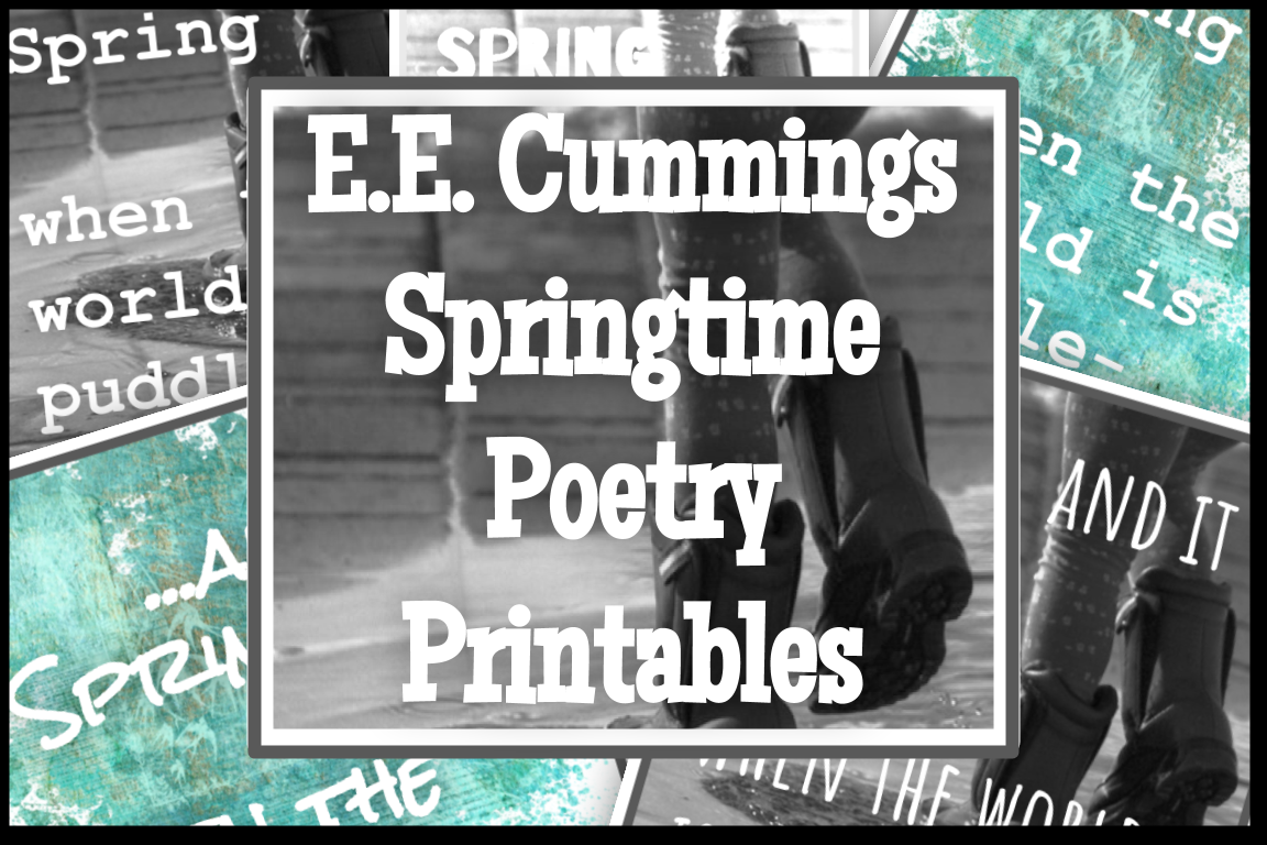 E.E. Cummings Poetry Printables for Spring