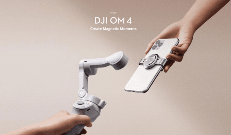 DJI announces OM 4 gimbal with magnetic smartphone mounts