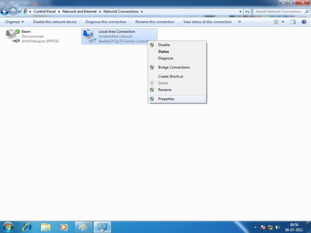 Windows 7 virtual pc unidentified network - pearlfrosd