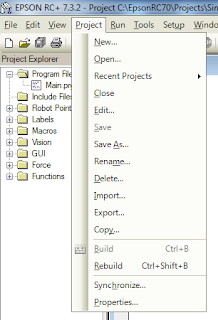EPSON RC+ Integrated Development Environment (IDE) | Robotics University