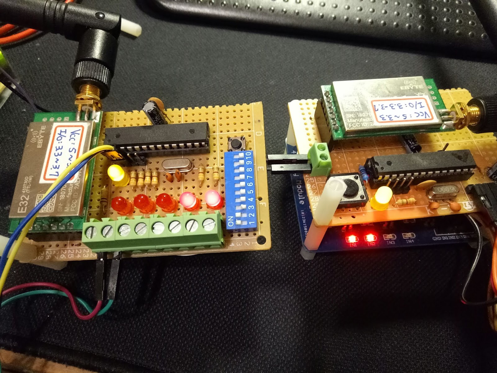 半工室 Arduino Python Nodemcu 《進階※應用篇》寫程式arduino教學 11:lora 長距無線傳輸 Sx1278 1w 433mhz 繼電器同步應用 1628
