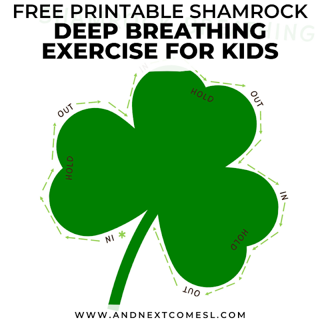 Shamrock Deep Breathing Exercise {Free Printable Poster Included ...