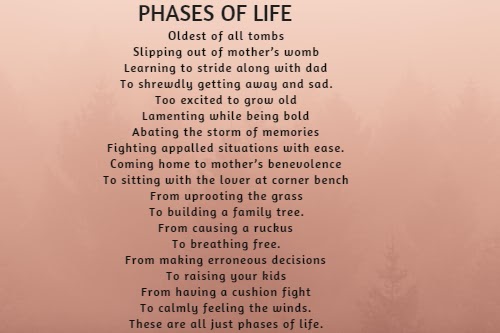 A Glimpse Of Moon: Poem on Phases of life