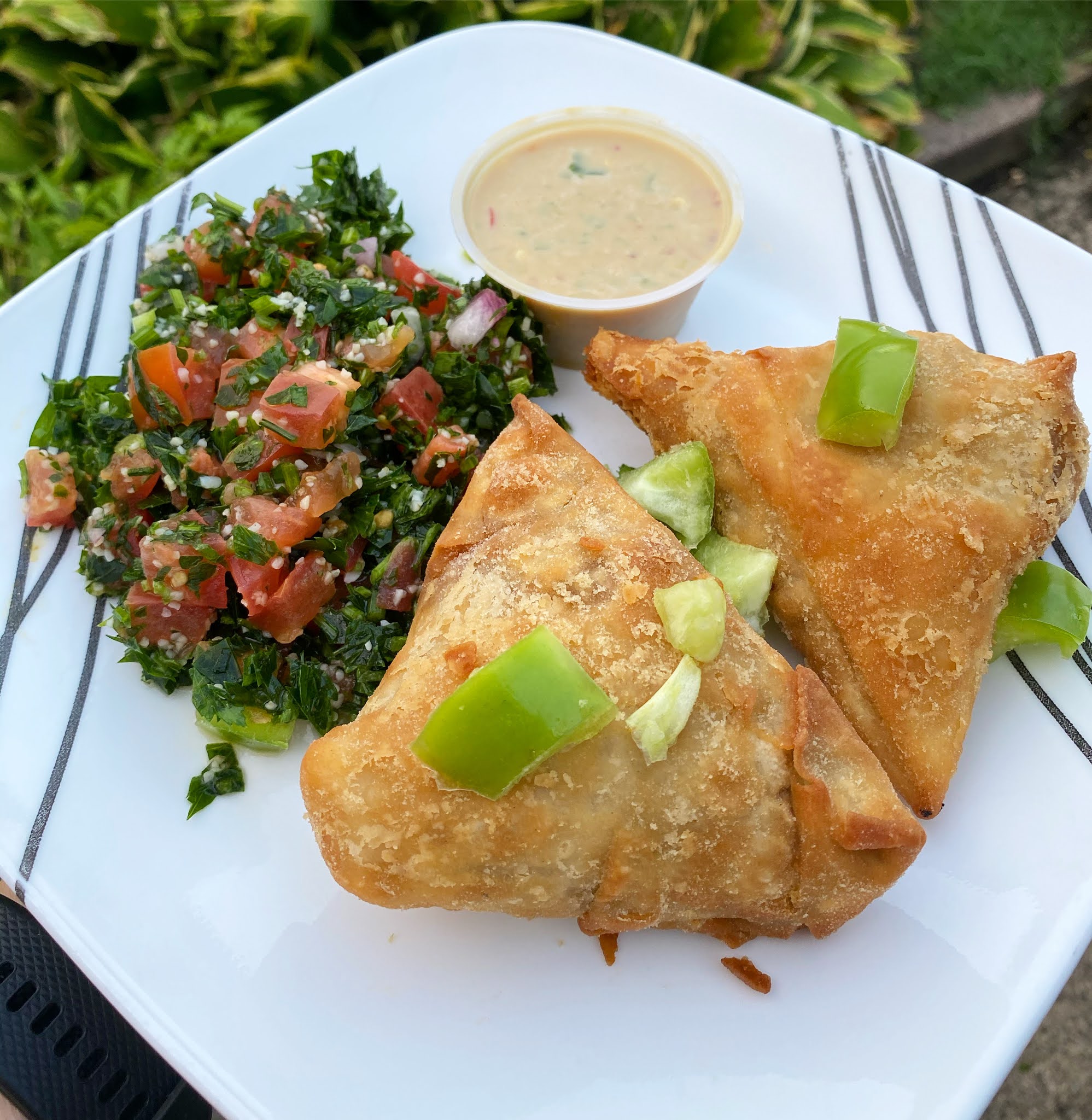 Vegan Crunk: Sambusa! Pizza! Pudding!