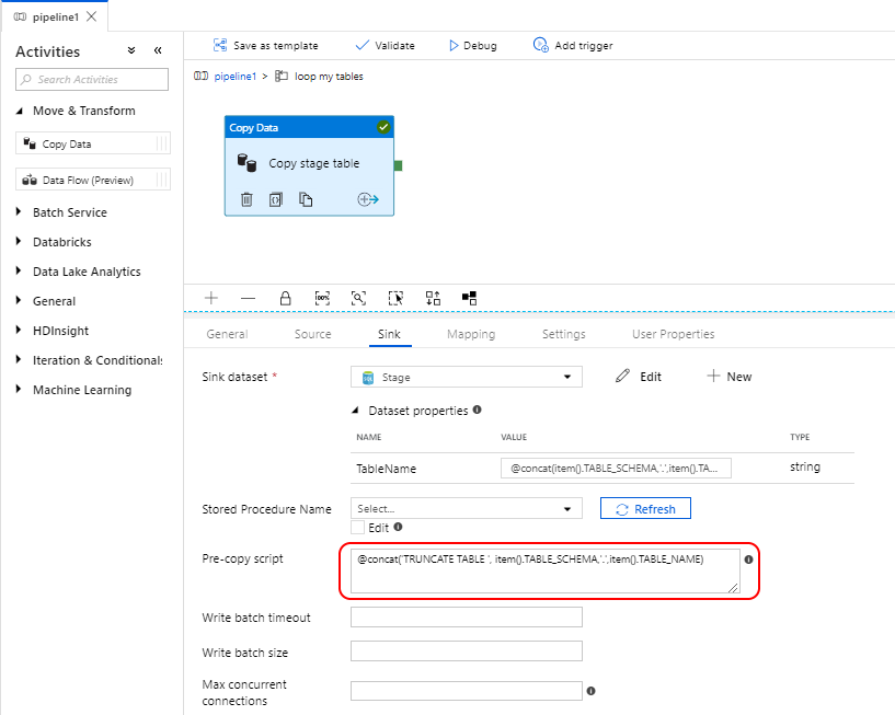 Microsoft Bi Tools Staging With The Azure Data Factory Foreach Loop