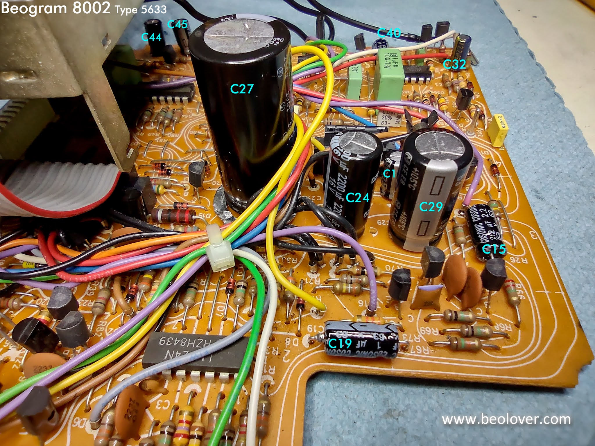 beolover: Beogram 8002 From North Texas: Replacing the electrolytic ...
