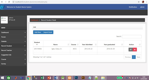STUDENT ALUMNI SYSTEM IN PHP WITH SOURCE CODE - Academic Project ...