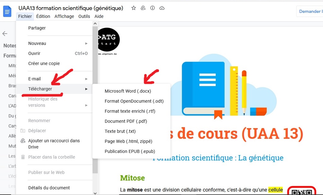 Cours de sciences en ligne et gratuit
