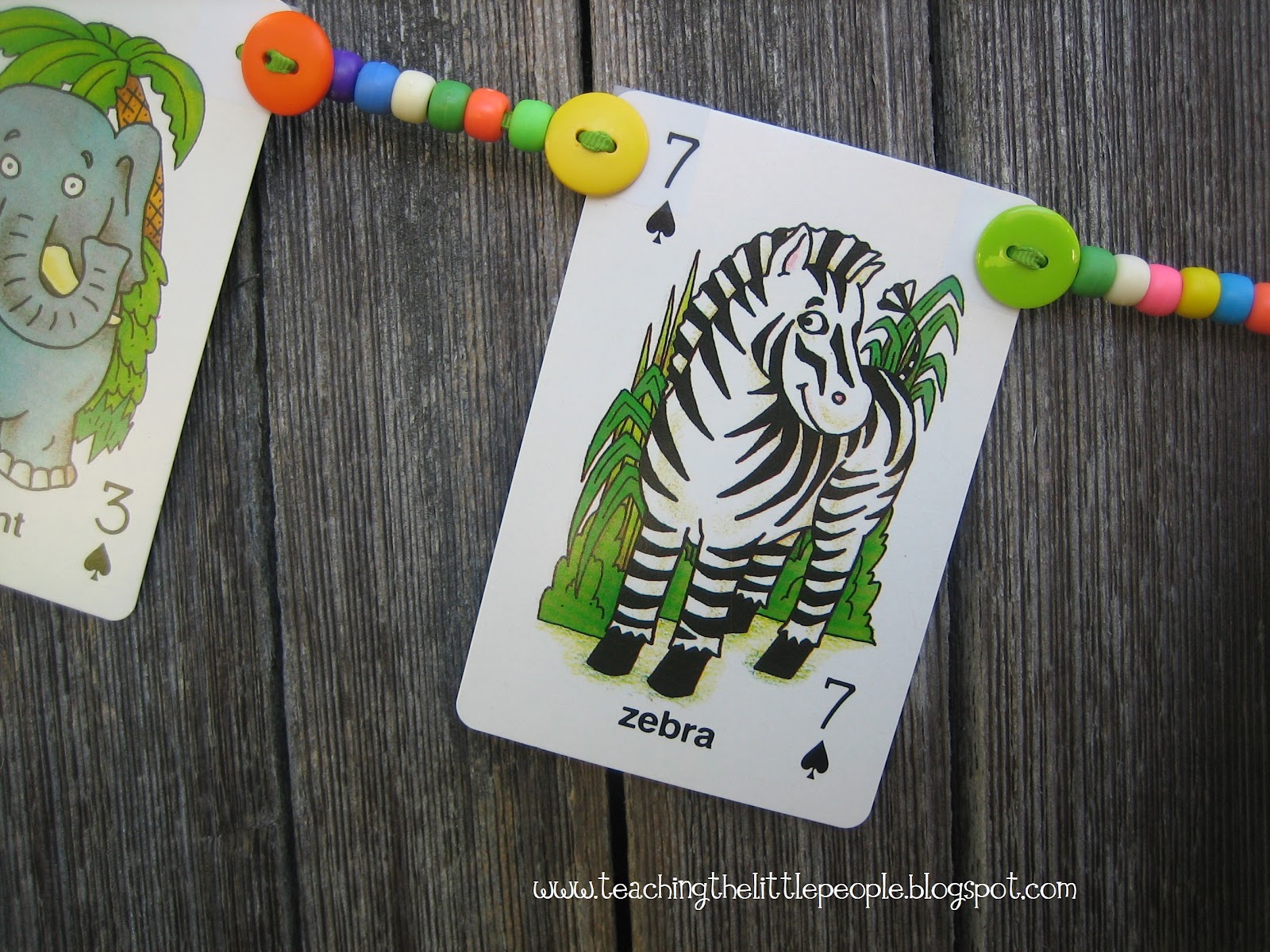 Teaching The Little People: Zoo Animal Flashcard Banner