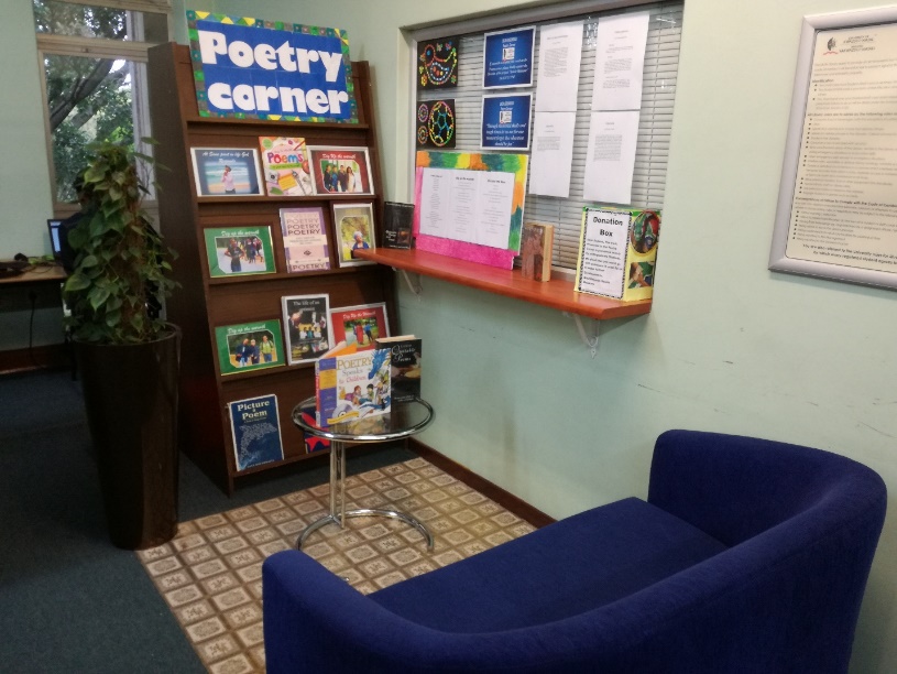 libraryspace: EDMINSON LIBRARY POETRY CORNER (EDGEWOOD CAMPUS)