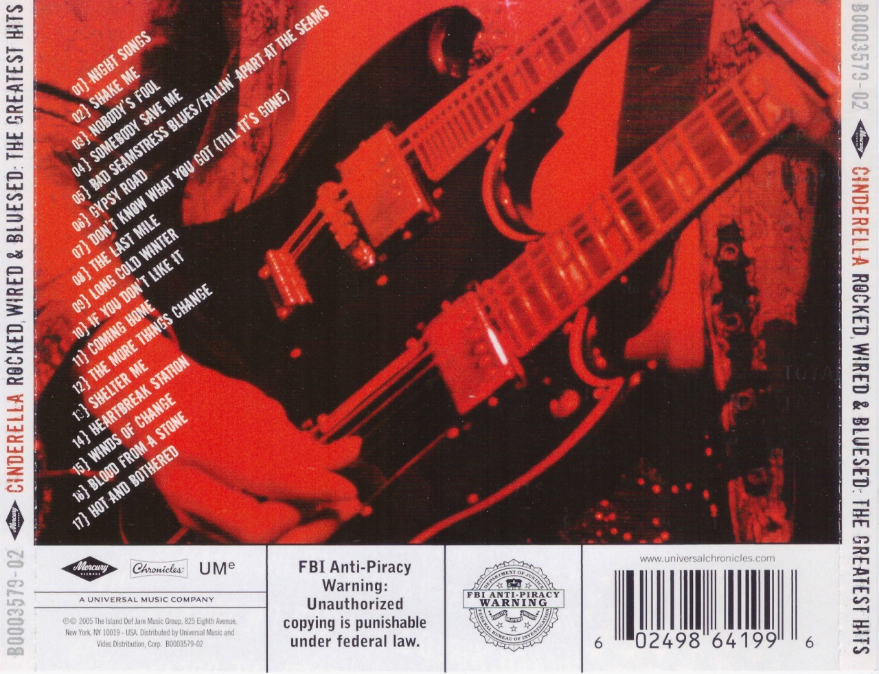 Cries from the Quiet World: Cinderella "Rocked, Wired & Bluesed: The ...