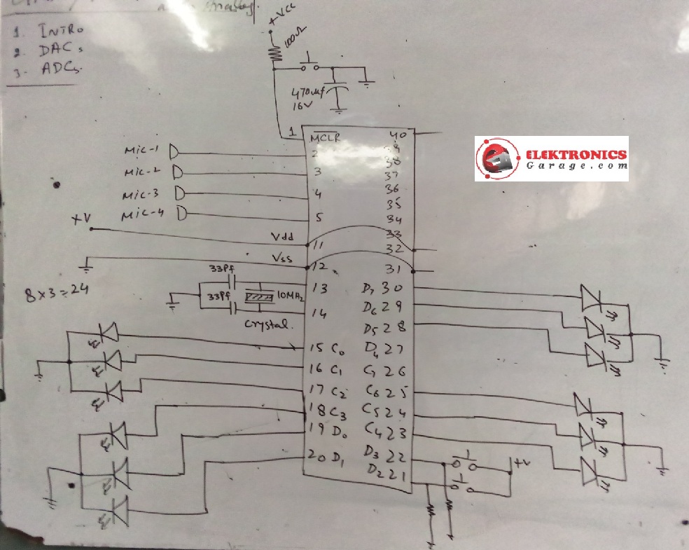 Four (4) Ways Traffic control Using PIC controller - Electronics Garage