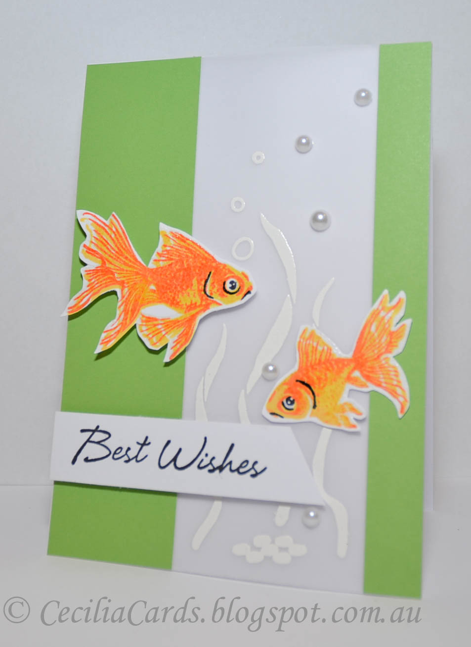 Cecilia's Cards: Gold Fish
